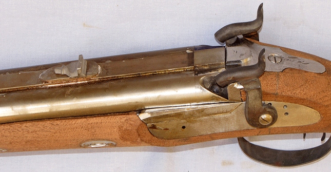 8X8DoubleCloseBreechOblique – White Muzzle Loading